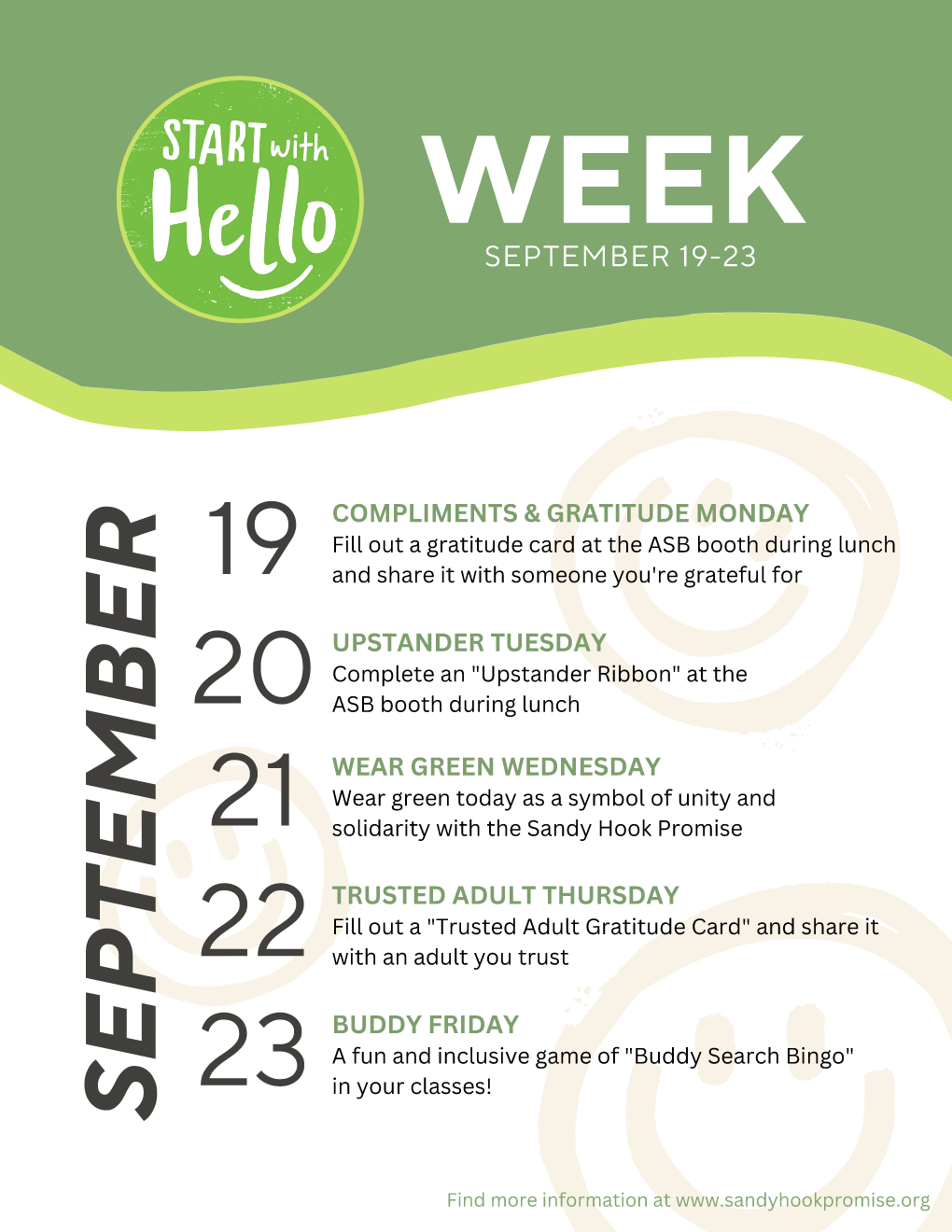 Start With Hello Week (9/19-9/23) – Eagle Rock Jr./Sr. High PTSA