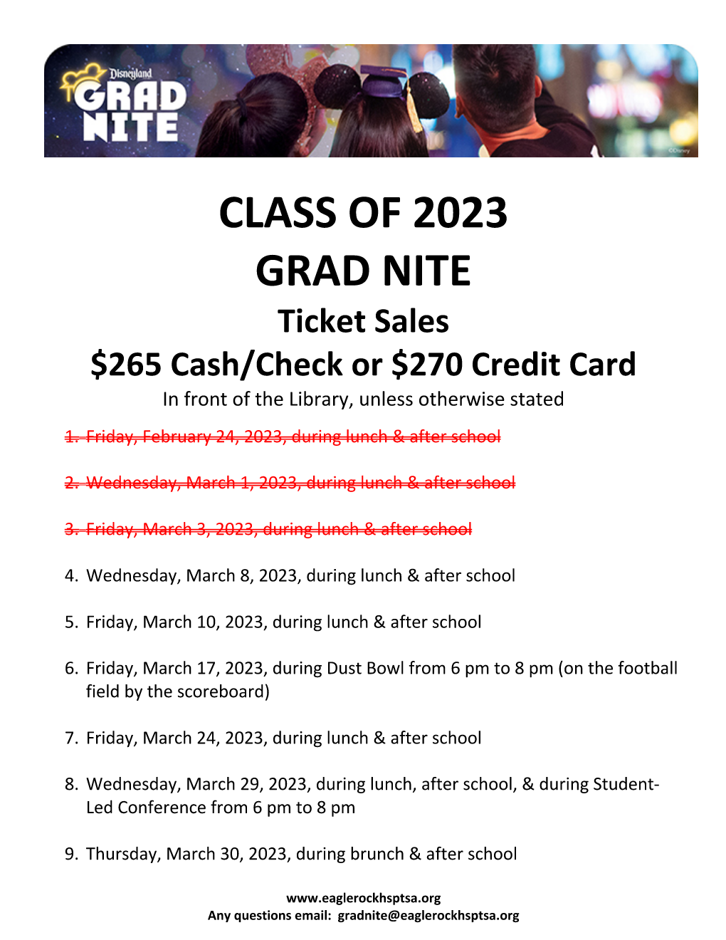 Class of 2023: Grad Nite Tickets Are One Sale! – Eagle Rock Jr./Sr ...