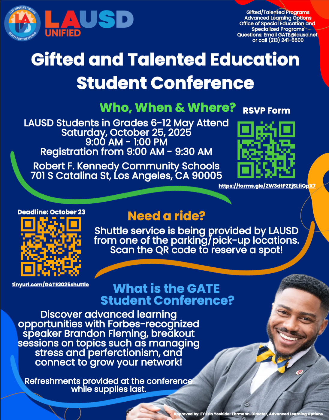 2nd Annual GATE Student Conference (10/25 9:00a) – Eagle Rock Jr./Sr ...